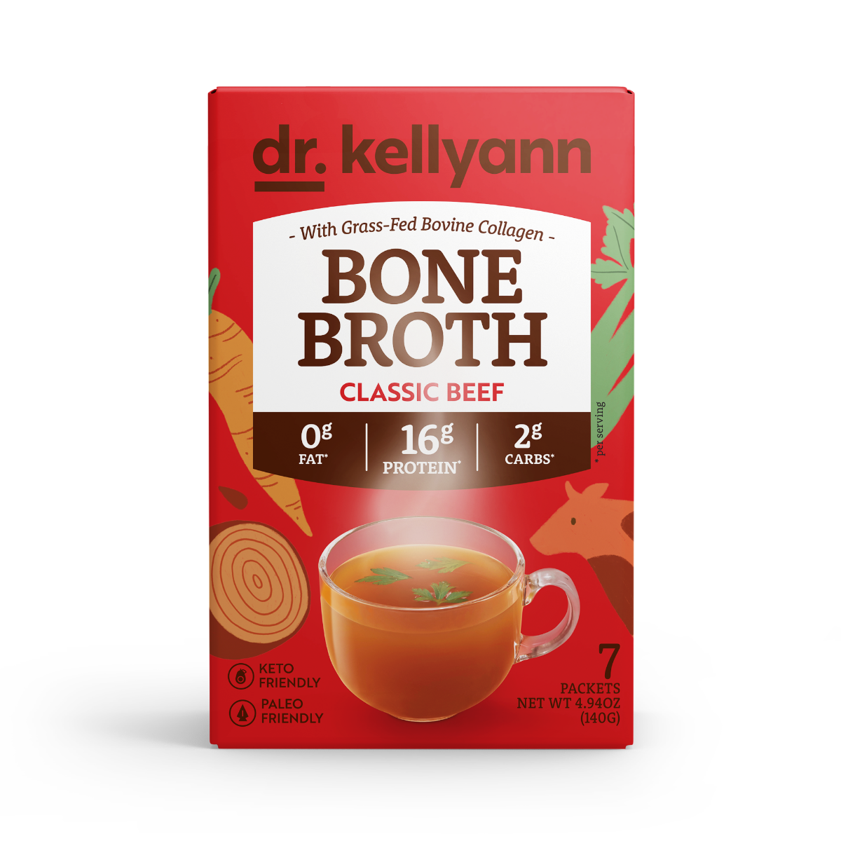 Classic Beef Bone Broth | Dr. Kellyann's Bone Broth | Collagen Protein