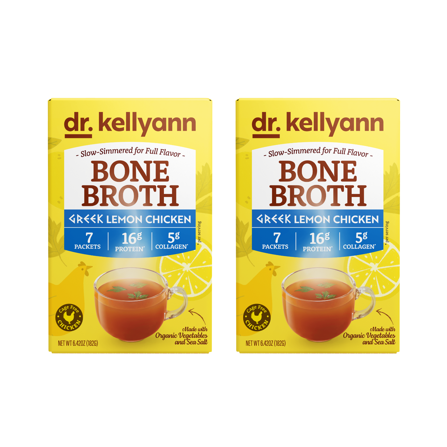 Greek Lemon Chicken Bone Broth | Citrus-Infused Broth | Dr. Kellyann