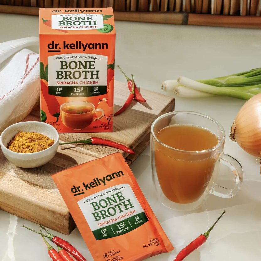 Sriracha Chicken Bone Broth | Dr. Kellyann's Bone Broth | Collagen Protein