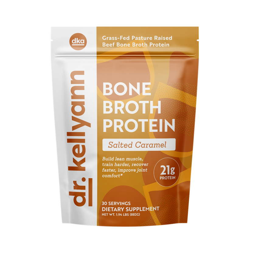 Salted Caramel Bone Broth Protein Powder | Dr. Kellyann