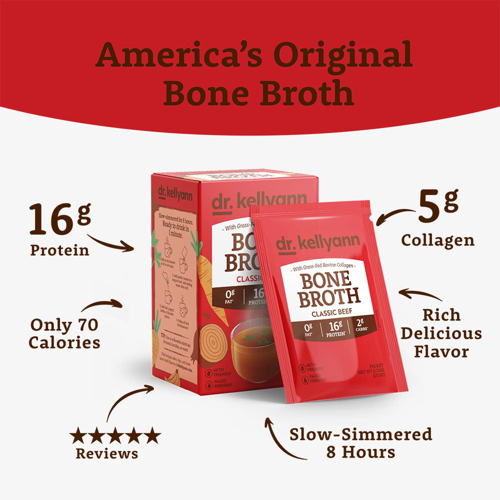 Best Natural Beef Bone Broth | Dr. Kellyann