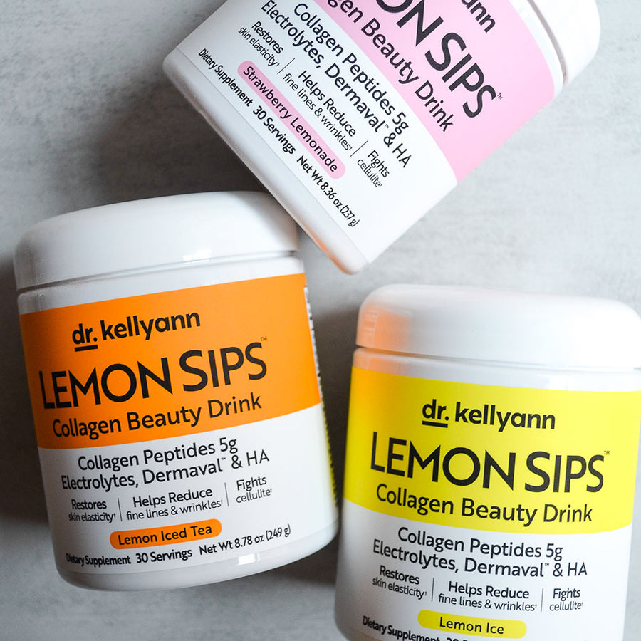 Lemon Sips Lemon Ice | Collagen Beauty Drink | Dr. Kellyann